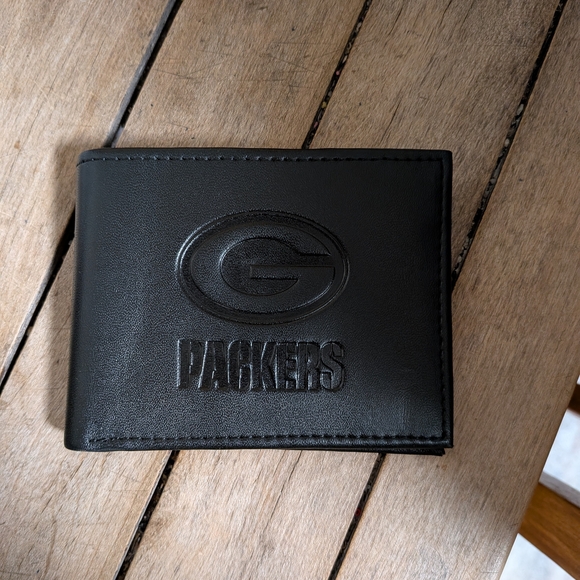 Bags | Green Bay Packers Black Wallet | Poshmark